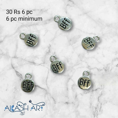 BFF Charms | Size: 7mm | 6 pcs – Akash Art Jewellers